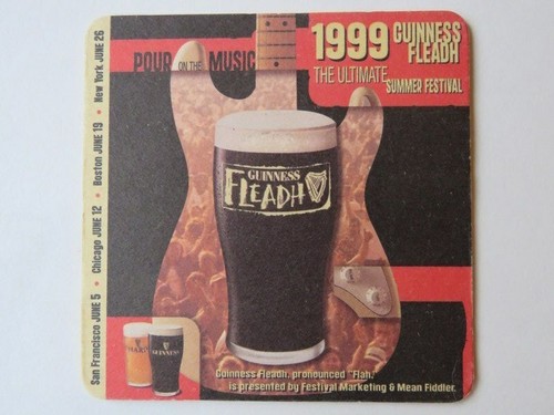 Bière Dessous ~ Guinness Brewery Fleadh 1999 Musique Joyeux Noël : | eBay
