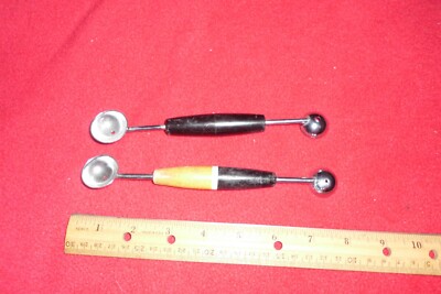 2 Vintage Retro Melon Ballers Spoons double sized sided | eBay