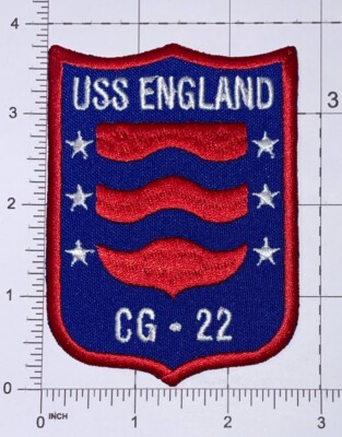 USN USS England CG-22 Command Patch Hook & Iron-On Repro New A101 | eBay