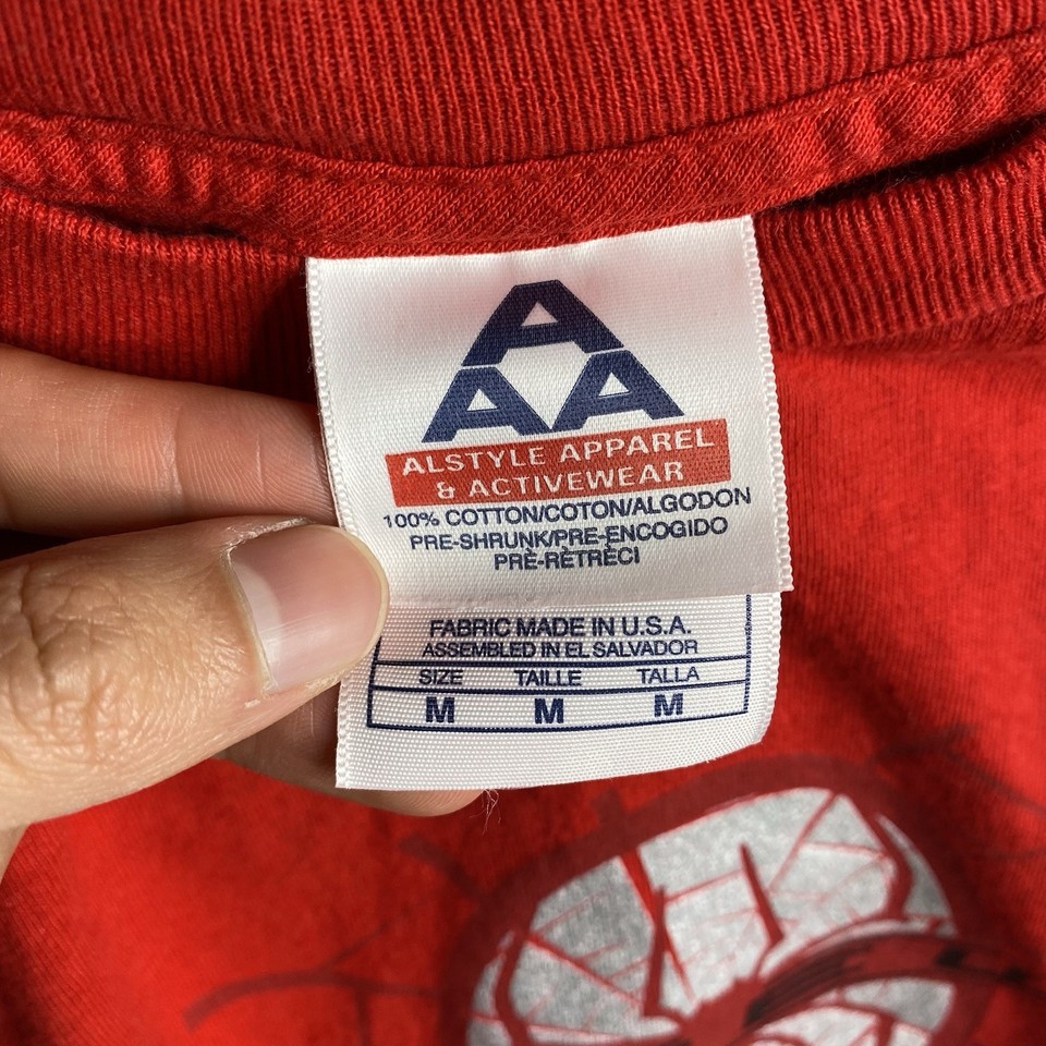 Vintage Spiderman Crew T-Shirt Sz M Tobey Maguire Sony Movie Promo ...