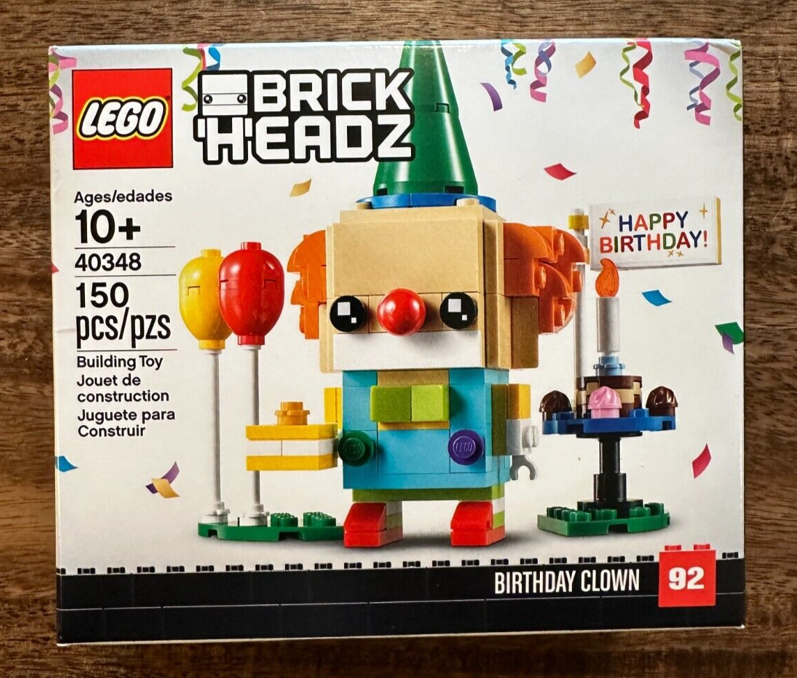 LEGO BRICKHEADZ 40348: Birthday Clown - NEW & SEALED - RETIRED ...