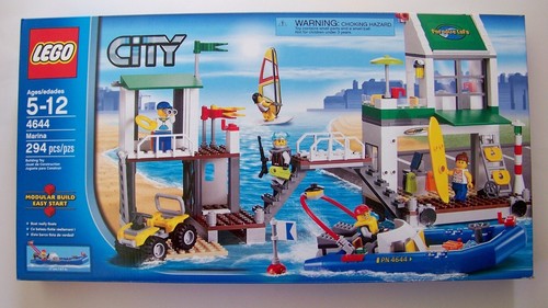 Lego City 4644 Marina NEW boat, quad, cafe, surf shop | eBay
