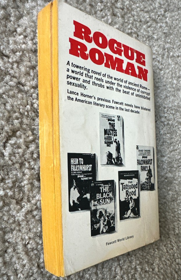 🩸💋‼️Rogue Roman by Lance Horner 1965 1st Print VTG History. Sexuality ...