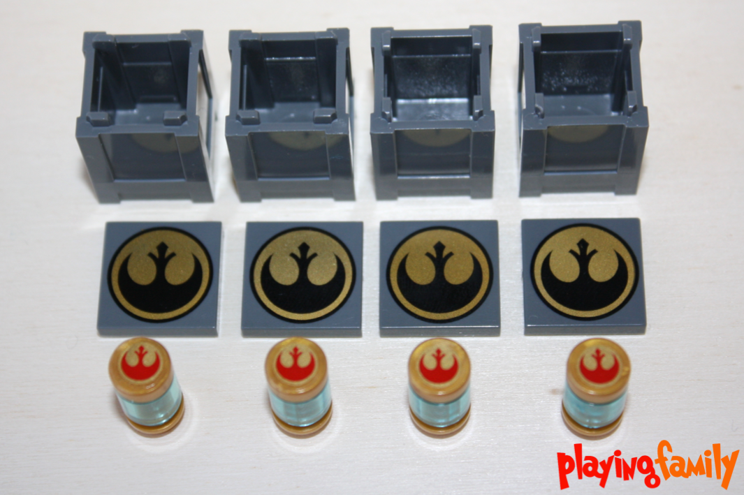 LEGO STAR WARS, 4 Kisten Coaxium aus LEGO®-Teilen MOC, Rebellen, für ...