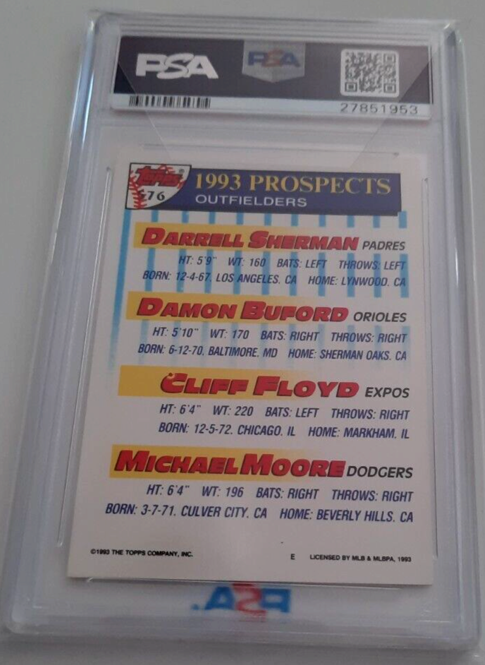 1993 Topps - Top Prospects #576 Cliff Floyd, Damon Buford, Darrell ...