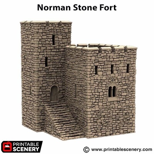 Medieval Stone Castle Terrain for DND and Tabletop Games, Tabletop ...