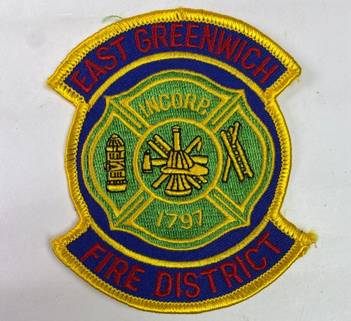 East Greenwich Fire District Rhode Island RI Patch | eBay