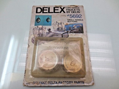 DELEX FAUCET 5692 SMALL HANDLE BUTTONS HOT COLD SINK | eBay