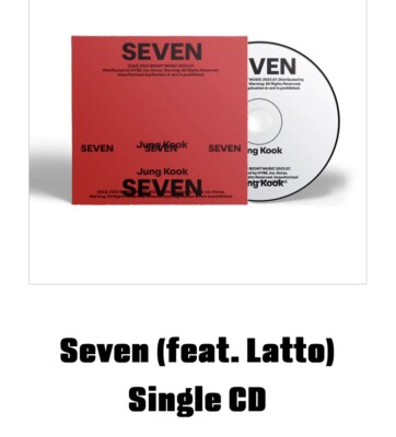 BTS JUNGKOOK SEVEN SINGLE CD *NEW/SEALED* | eBay