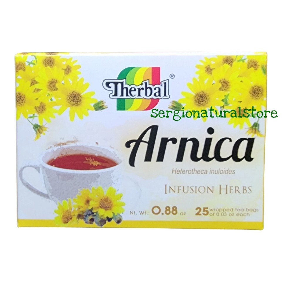 3 Packs ARNICA TEA / TE DE ARNICA Infusion 75 bags 0.3 oz each Therbal ...