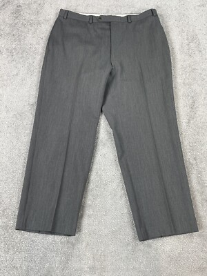 Brooks Brothers Pants Men 38x27 Gray Wool Designer Luxury Premium 346 ...