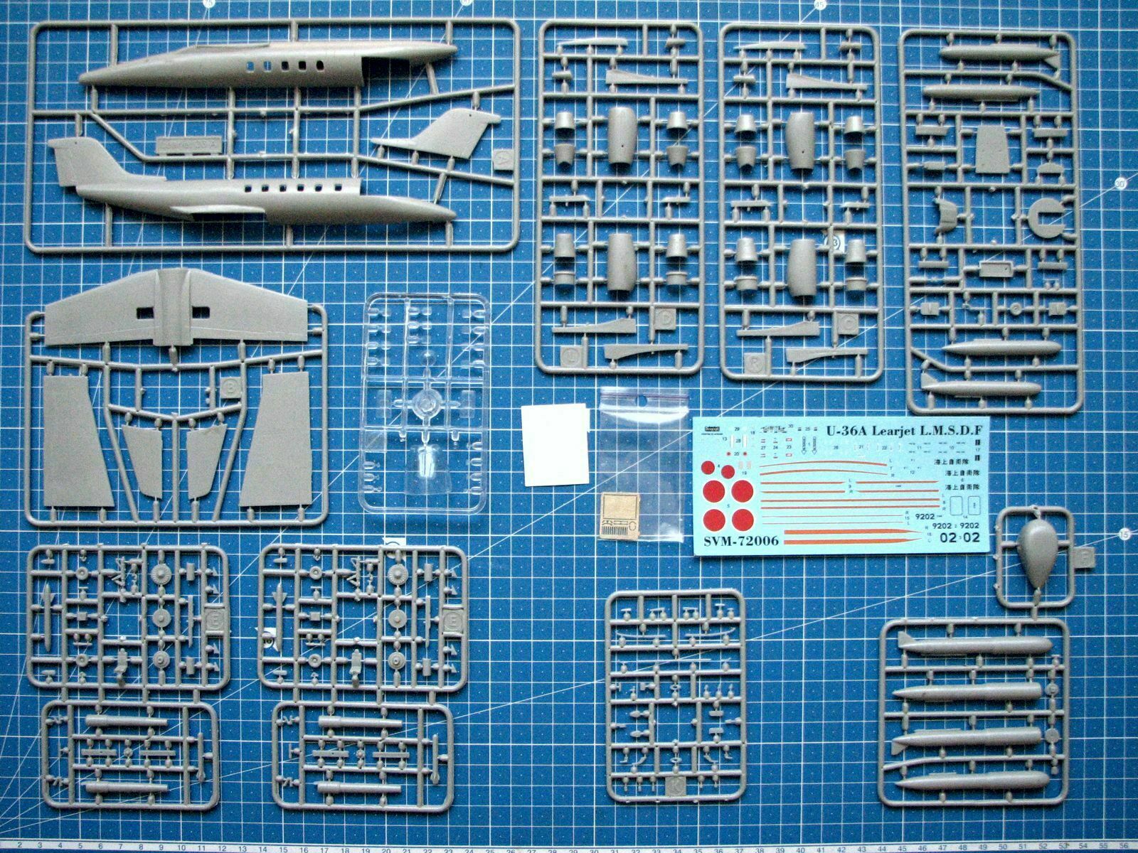 Sova Model SM72006 Learjet U-36A Japan scale model kit, Length 206 mm ...