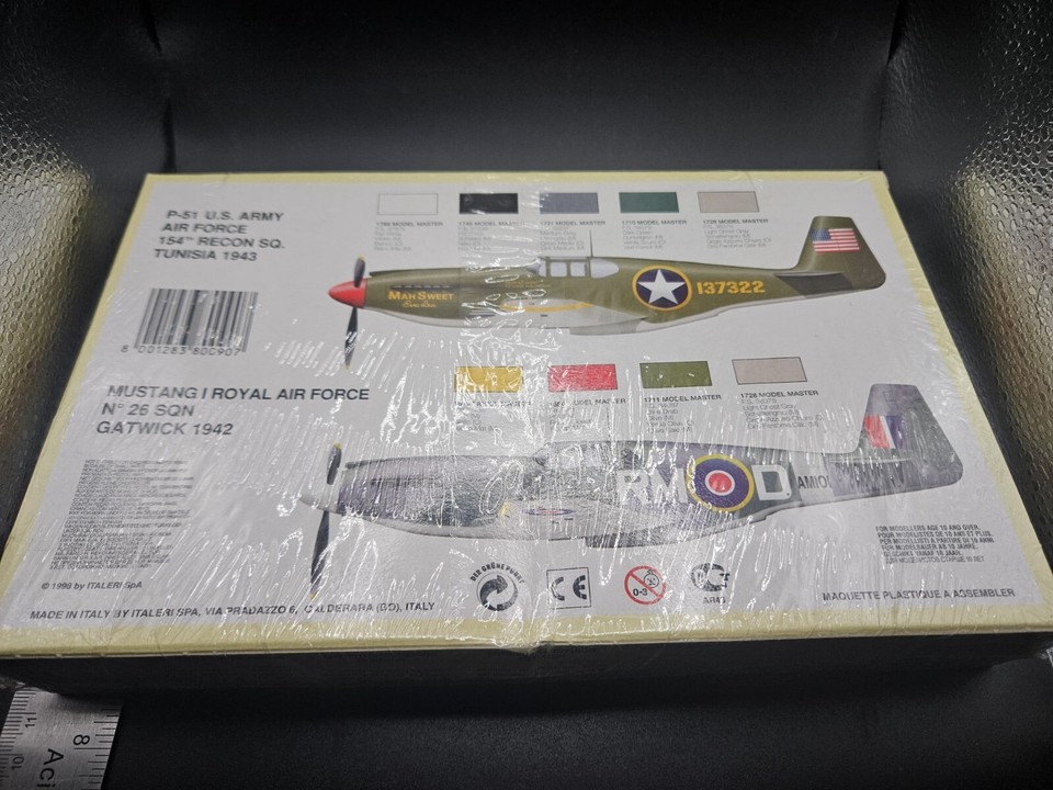 Italeri P-51 Mustang I Razorback Model Kit 090 - 1:72 - Complete In Box ...