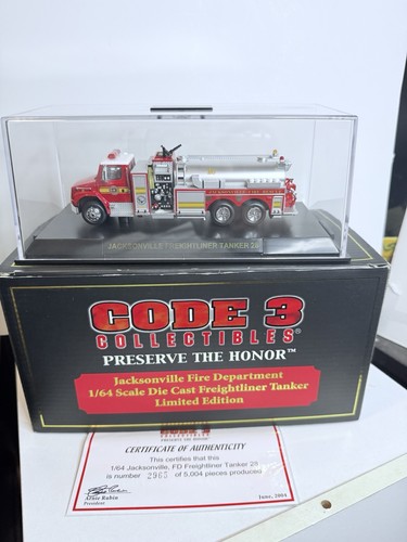 Vntg Code 3 Collectables Jacksonville Freightliner Tanker #28 1:64 ...