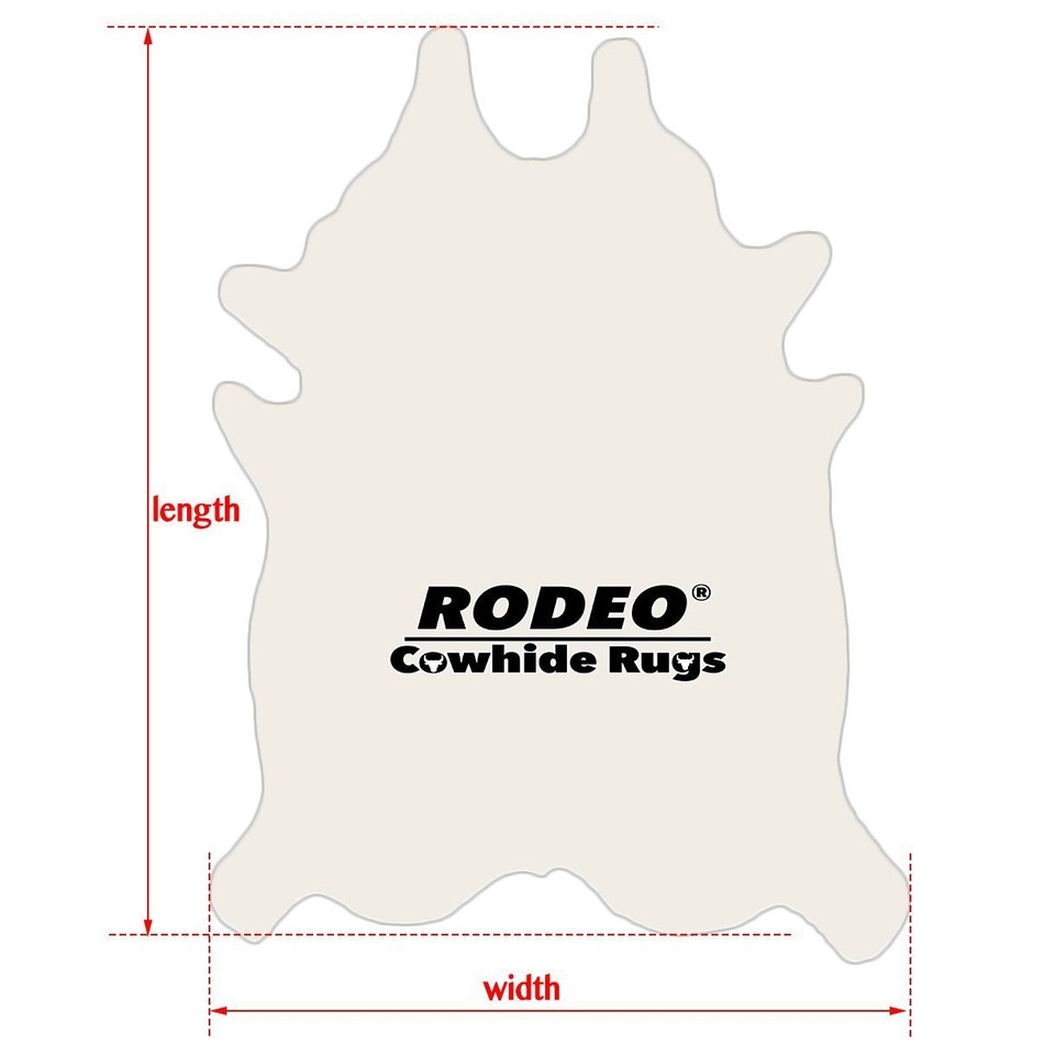 Premium quality rodeo cowhide rug Classic Tricolor large size Approx ...