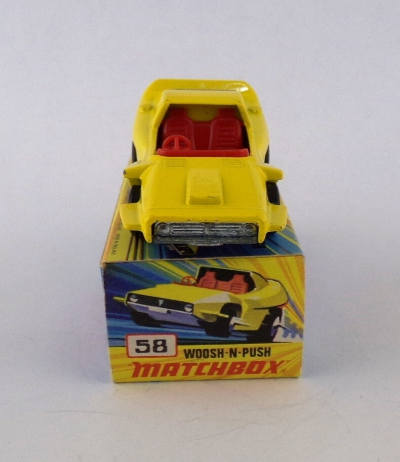 Matchbox Superfast Woosh-N-Push No.58 Yellow Mint CRISP Box 1972 | eBay