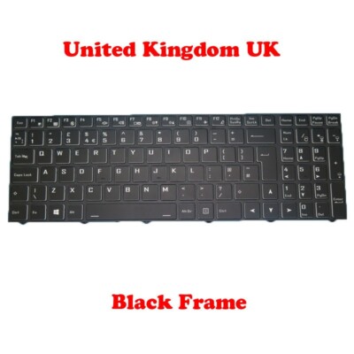 Backlit UK Keyboard For CLEVO NH77ERQ NH77DDW N15Z3 PB70 PB71 PB50 PB51 ...