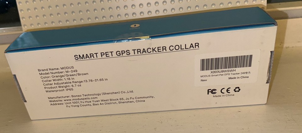 MODUS GPS Tracker for Dogs, 2 in 1 Pet Tracking Smart Collar (Only iOS ...