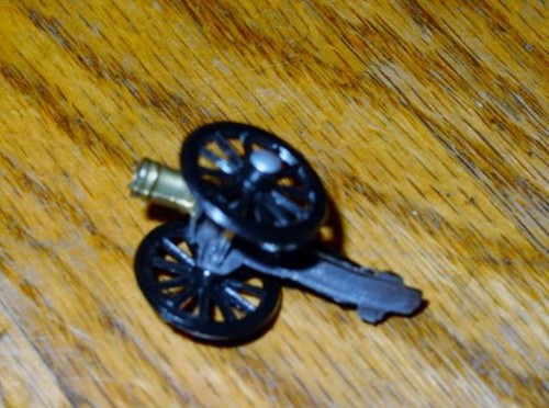 Vintage Miniature Antimony CANNON - Hand Painted Toy Charm Pendant TM ...