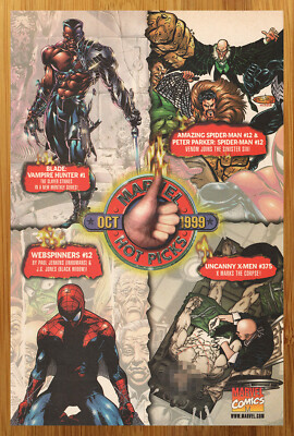 1999 Marvel Comic Books Promo Vintage Print Ad/Poster Blade Spider-Man ...