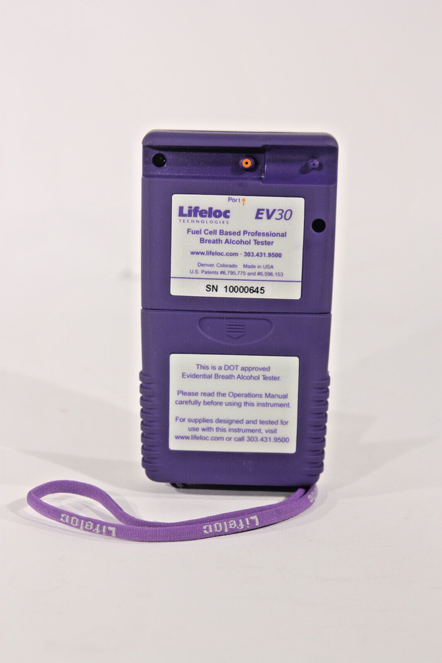 Lifeloc Technologies DOT Approved Evidential Breath Alcohol Tester EV30 ...