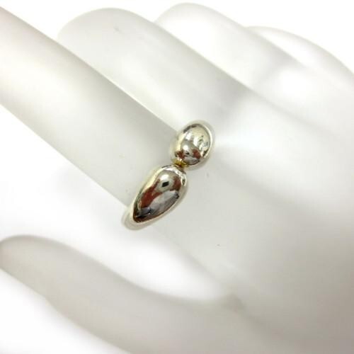 Georg Jensen 410 Double Drop Ring Silver Mercy Size US 5.25 S925 vintage Denmark | eBay