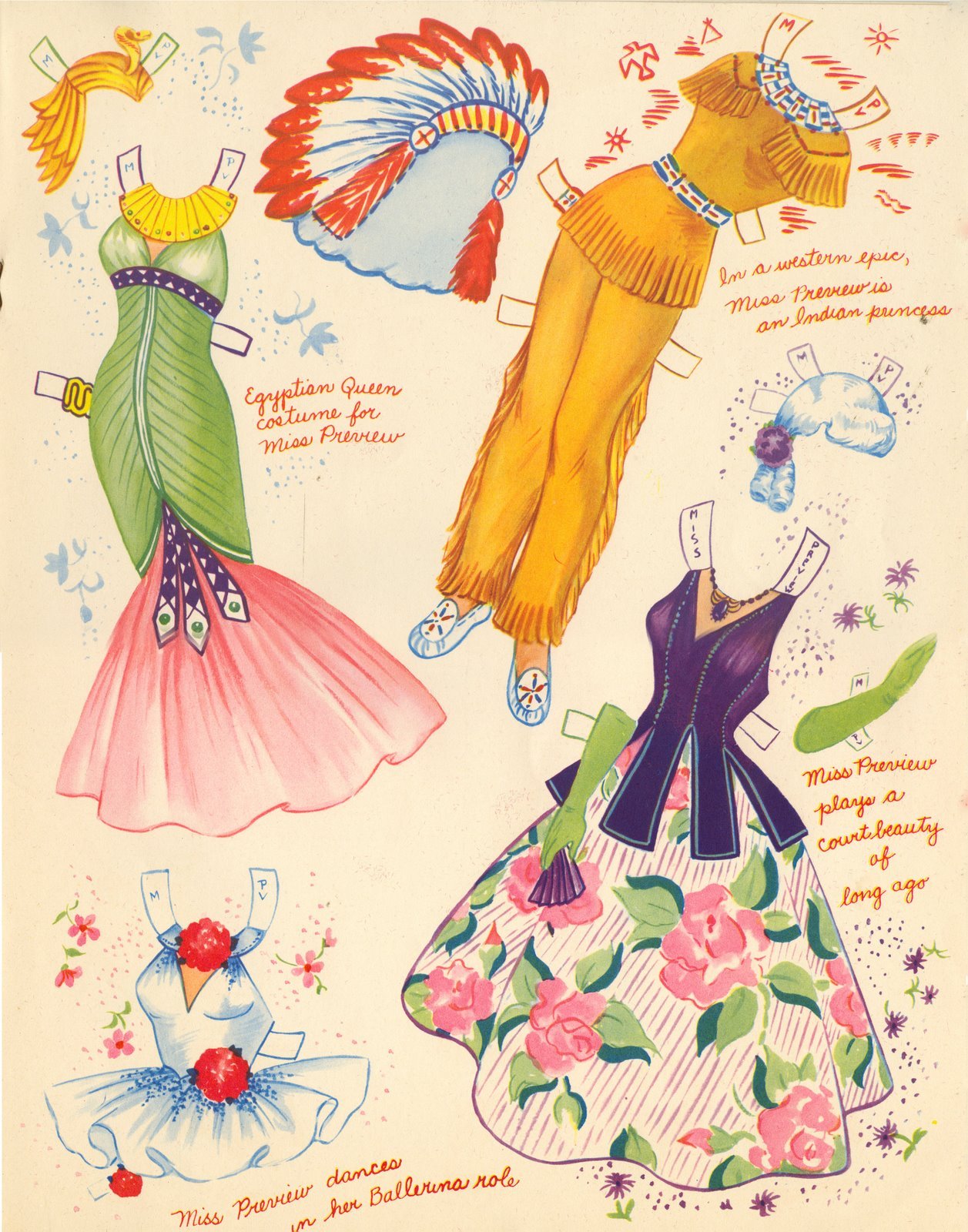 VINTGE 1940S MOVIE STARLETS PAPER DOLL ~NICE LASER REPRODUCTION ORG ...