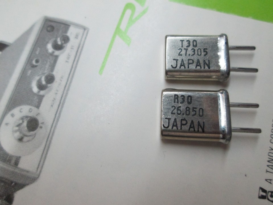 CB Radio Channel 19 CB Crystals (1 Transmit & 1 Receive) Realistic NOS ...