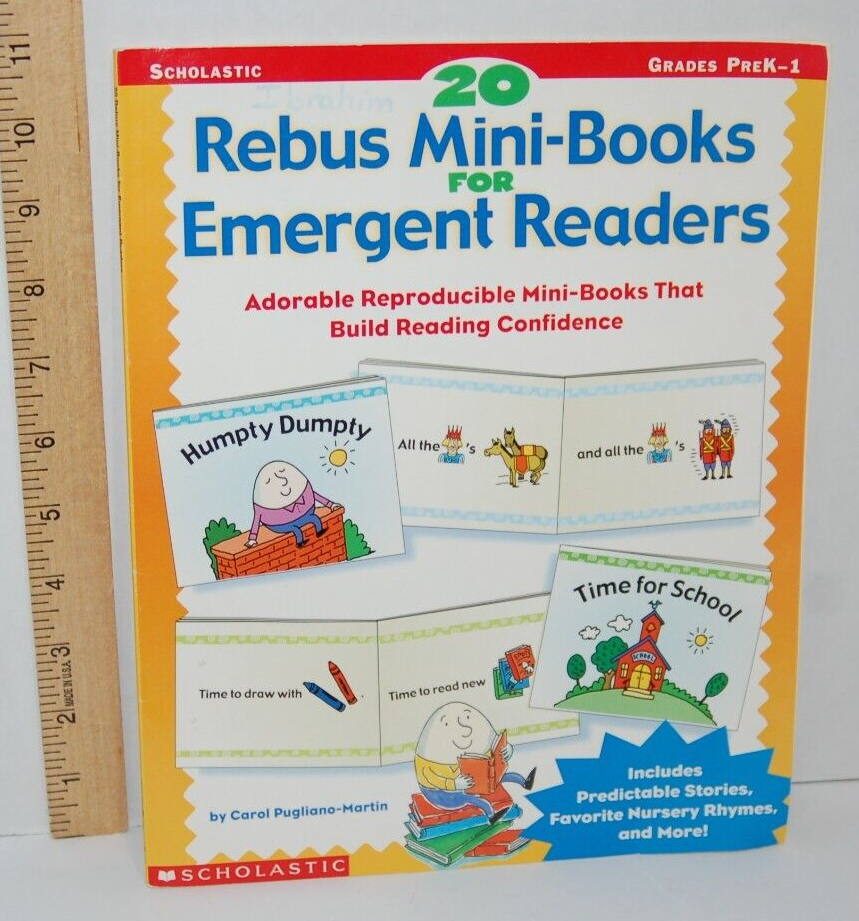 Scholastic Rebus 20 Mini-Books for Emergent Readers PreK-1 PB OOP ...