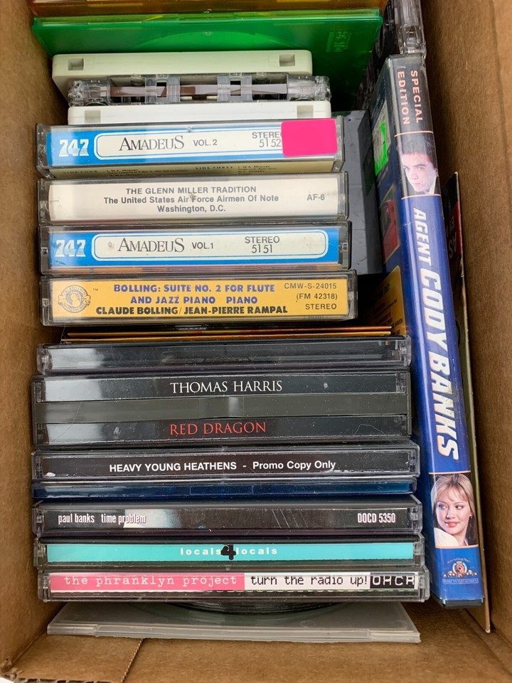 Mix Media Lot CDs Cassettes DVDs | eBay