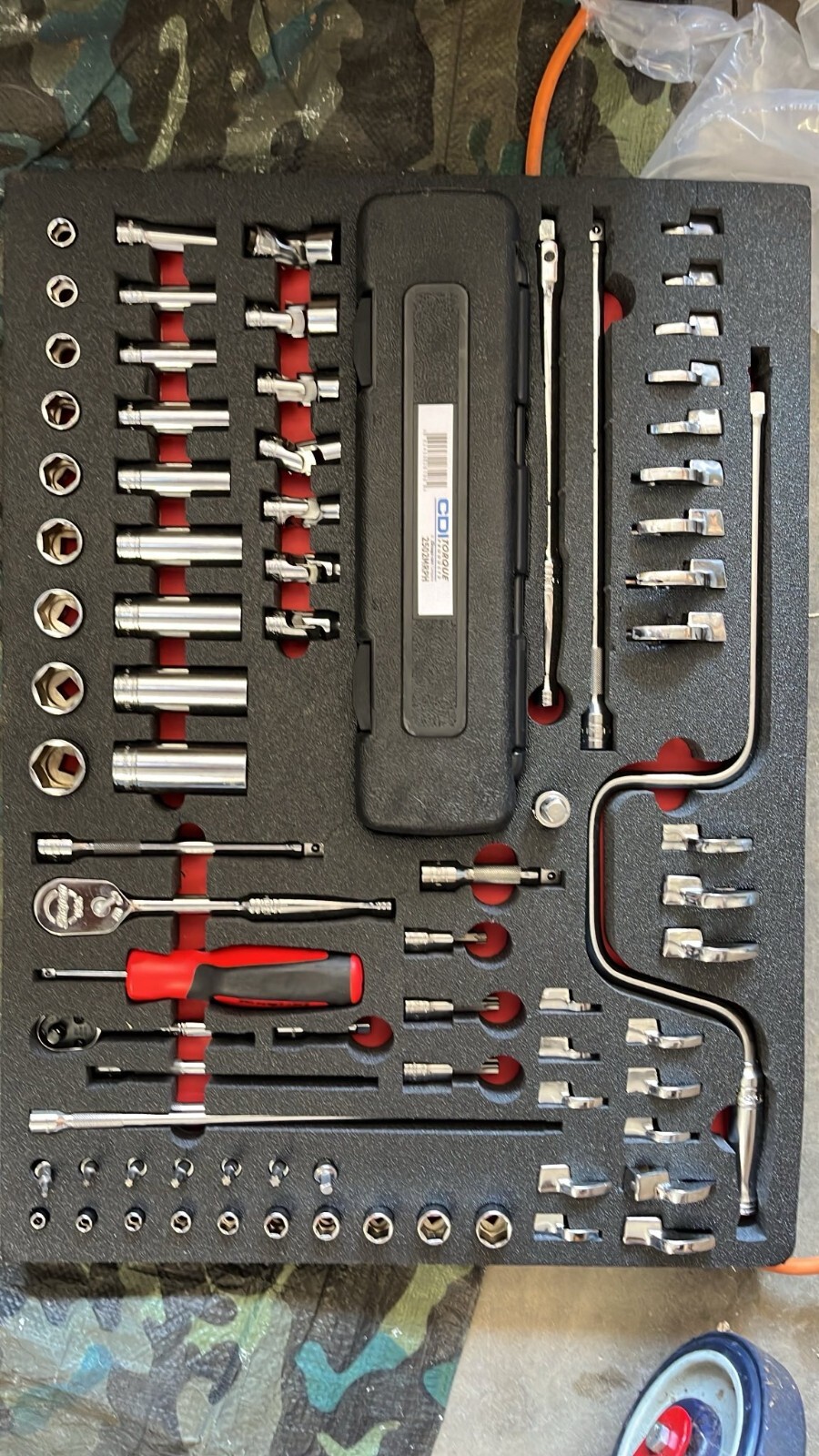 snap on ratchet wrench set with multiple attachments inchpound torque ...