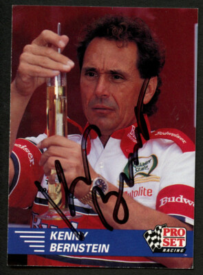 Kenny Bernstein #8 signed autograph auto 1991 Pro Set NHRA Trading Card ...