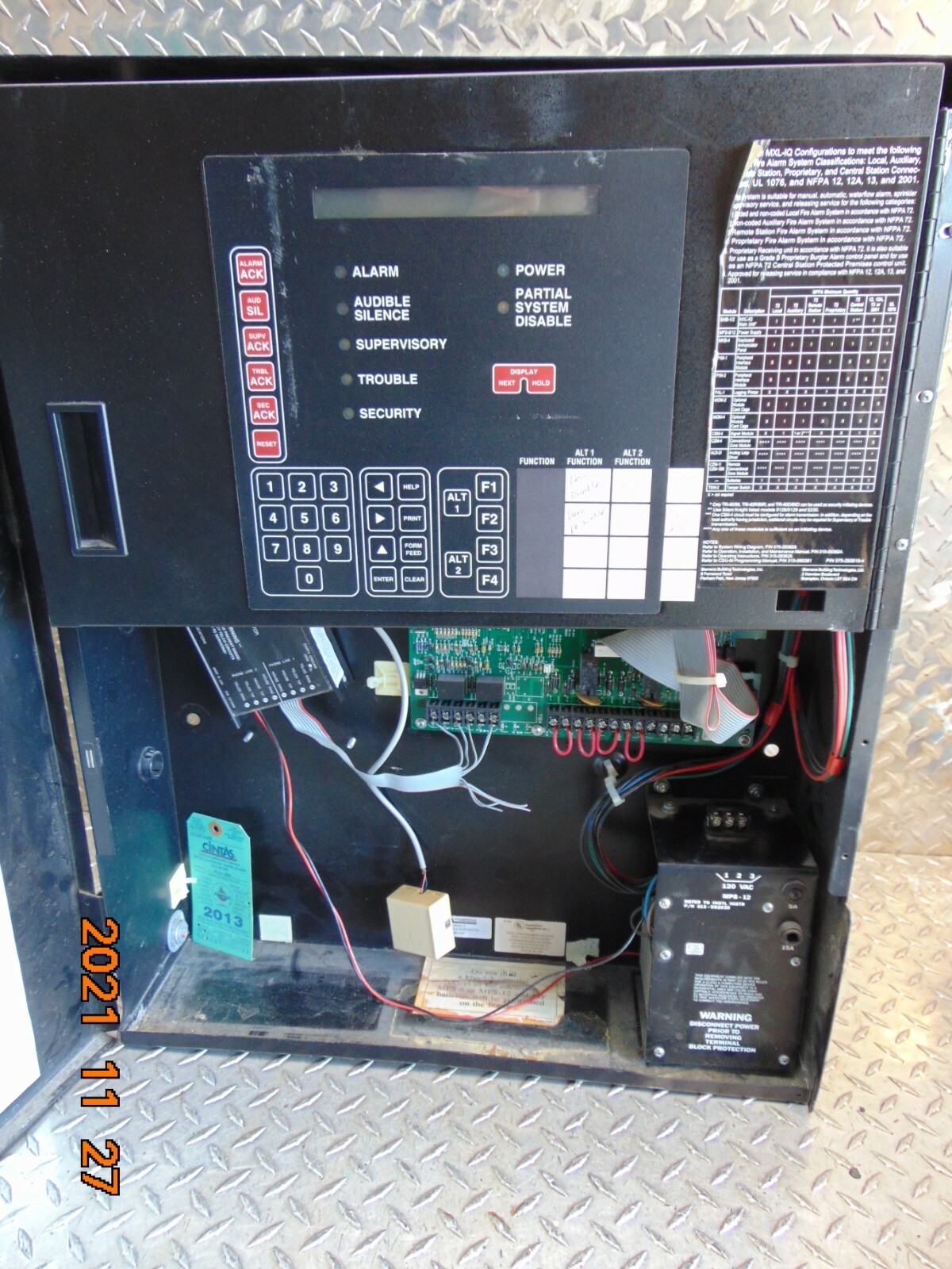 CERBERUS PYROTRONICS MXL-IQ FIRE ALARM CONTROL PANEL MKB-4 5128 MPS-12 ...