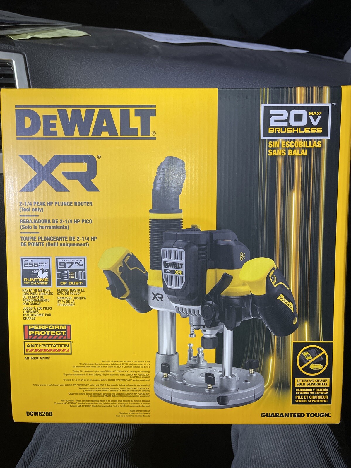 NEW SEALED Dewalt 20V Max Xr 2-1/4 Peak Hp Plunge Router DCW620B (Bare ...