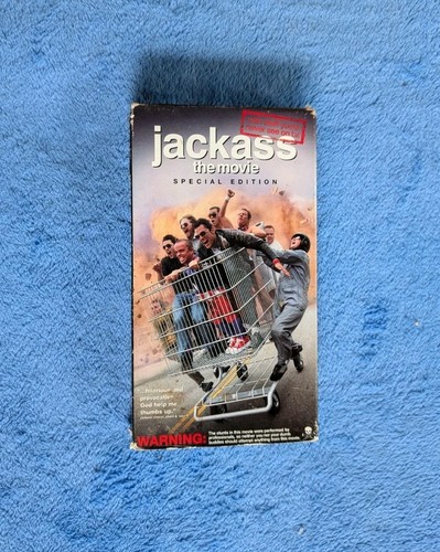 JACKASS The Movie VHS Tape 2003 Comedy Johnny Knoxville Steve-O Bam ...