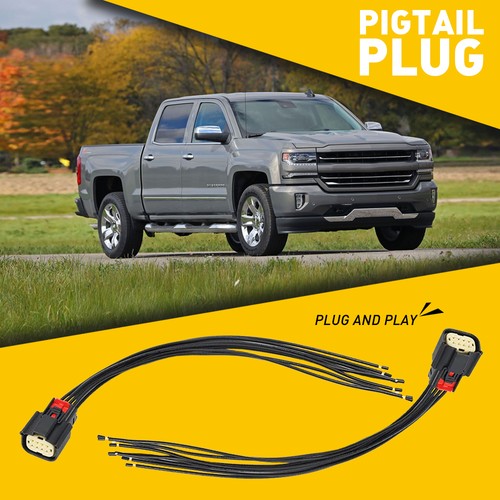 2pc Headlight Xenon HID LED Pigtail plug Connector For Chevy Silverado ...