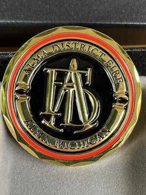 Alma Fire Department Challenge Coin- Michigan | eBay