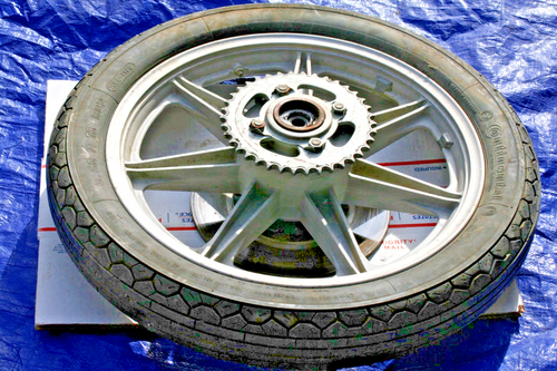 1977 YAMAHA RD400 OEM REAR RIM DISC.. SPROCKET (SEE BELOW) | eBay