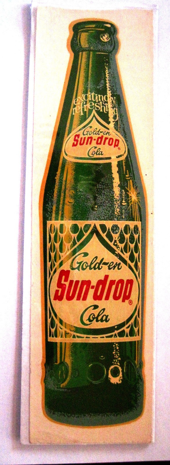 Vintage Advertising Sticker for "Gold-en Sun-drop Cola" * | eBay