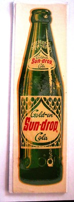Vintage Advertising Sticker for "Gold-en Sun-drop Cola" * | eBay