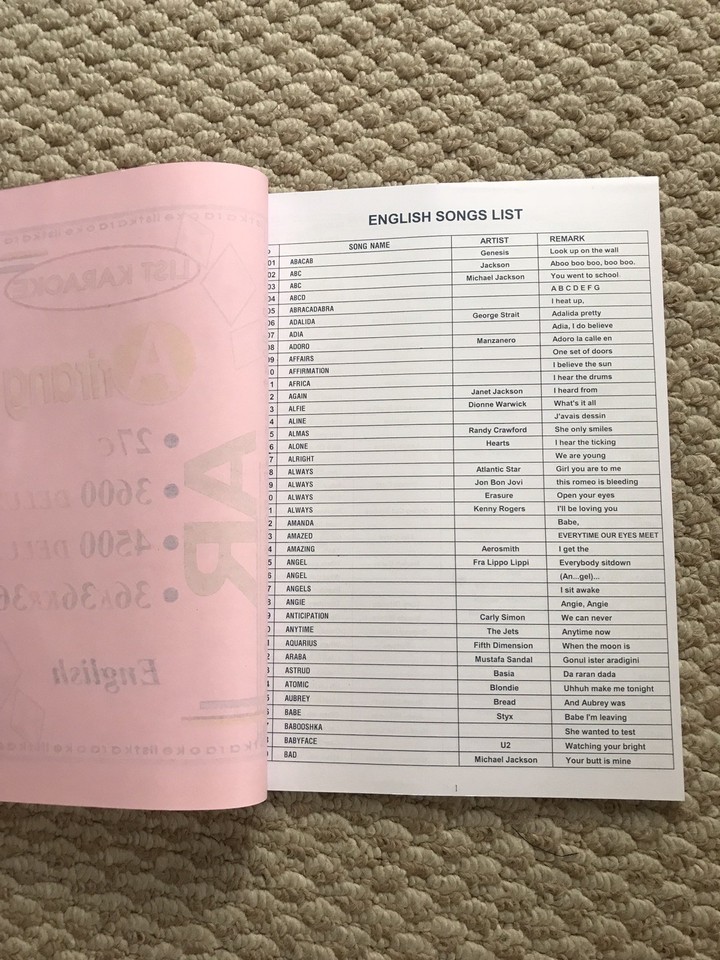 Authentic Arirang Karaoke Volume 1- 65 Vietnamese & English Song Book ...