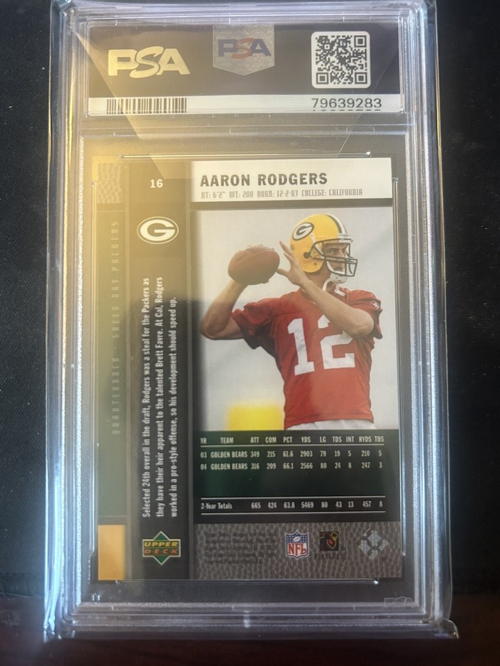 Aaron Rodgers ROOKIE CARD 2005 Upper Deck Premiere #16 RC PSA 10 | eBay