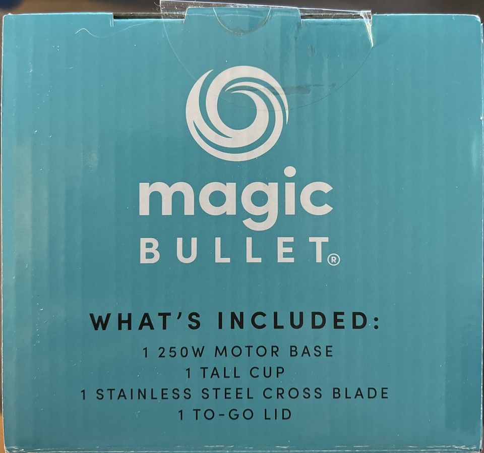 Magic Bullet Essential Personal Blender With Tall Liquid & To Go Lid ...