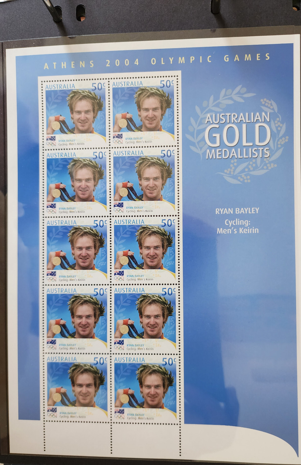 Australian Gold Medalists Athens 2004 Olympic Games Stamp Collection ...