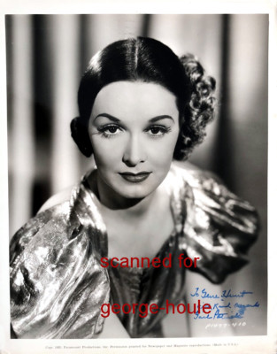GAIL PATRICK - PHOTOGRAPH - SIGNED - PARAMOUNT- STAGE DOOR - PERRY ...
