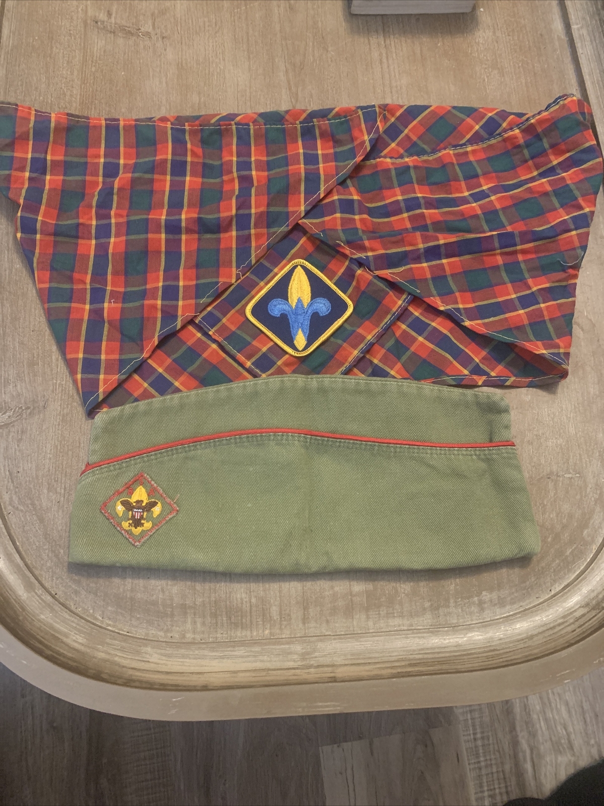 Vintage Boy Scouts of America Garrison Cap Hat Olive Green Plus ...