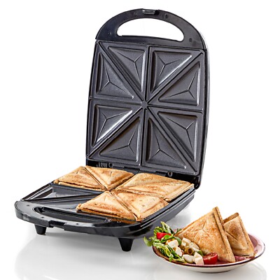 Quest Quad Sandwich Toaster / 4 Portion, 8 Slice Non-Stick Toastie ...