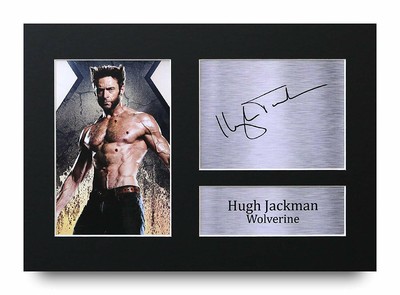 Hugh Jackman Signed A4 Framed Printed Autograph Wolverine X-Men Print ...
