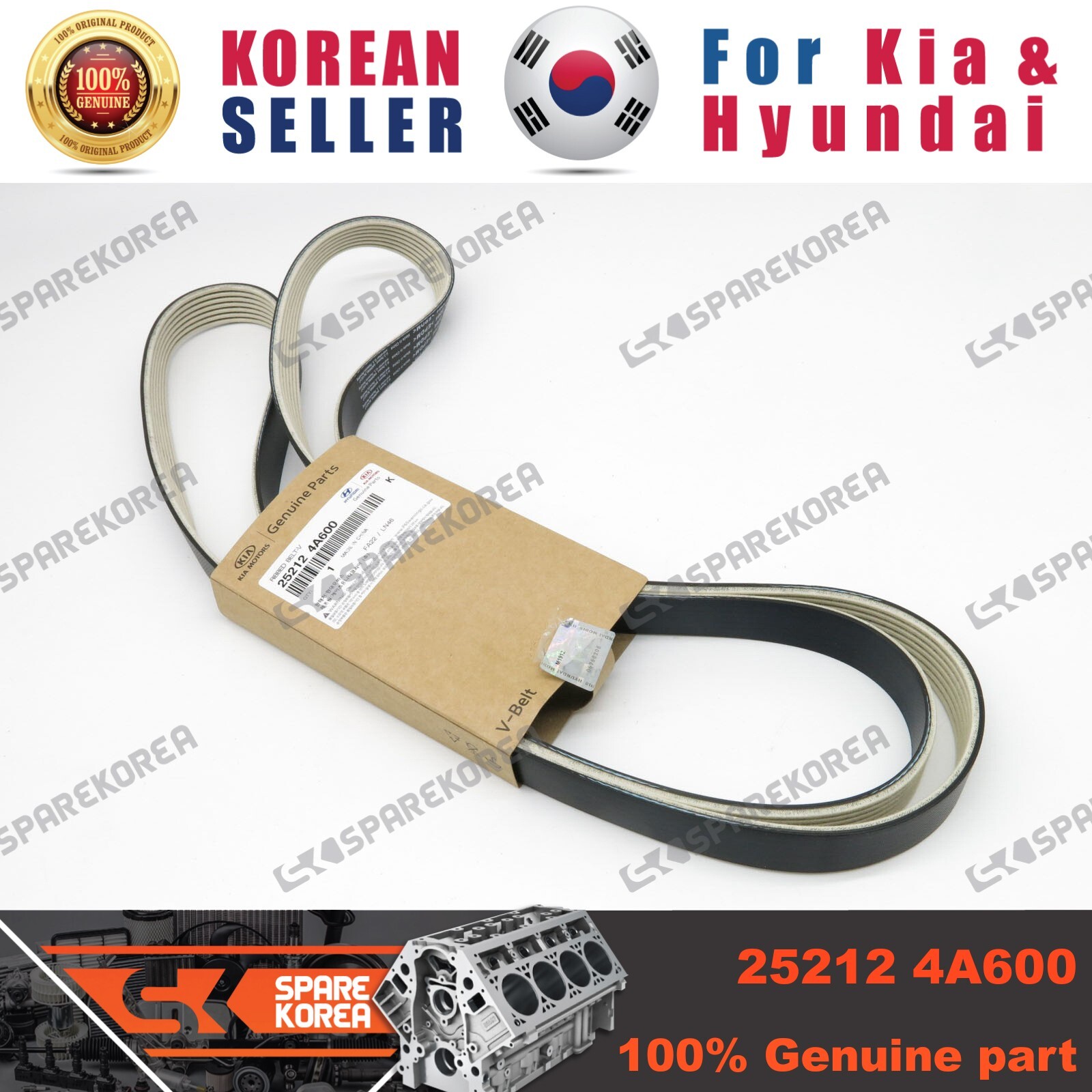 252124A600 Kia Ribbed BELTV 252124A600 Genuine OEM Part for sale online ...