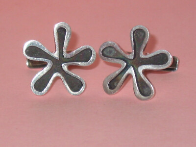 Superb & Rare ALLAN ADLER Sterling Silver Freeform Cuff Links | eBay
